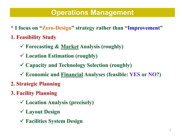 Introduction To Operations Management Functions Ppt