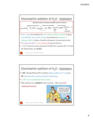 (26) session 26 electrophilic addition of alkenes | PDF