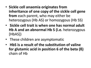 SICKLE CELL ANAEMIA BY DOCTOR KHALFA, MD | PPT