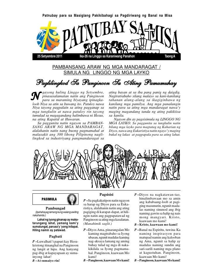 26 sunday missal (tagalog)