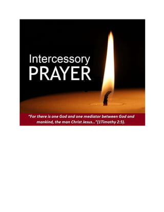26th August 2017 - Intercessory Prayer | DOCX