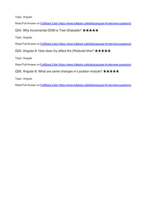 26 top angular 8 interview questions to know in 2020 [www.full stack ...