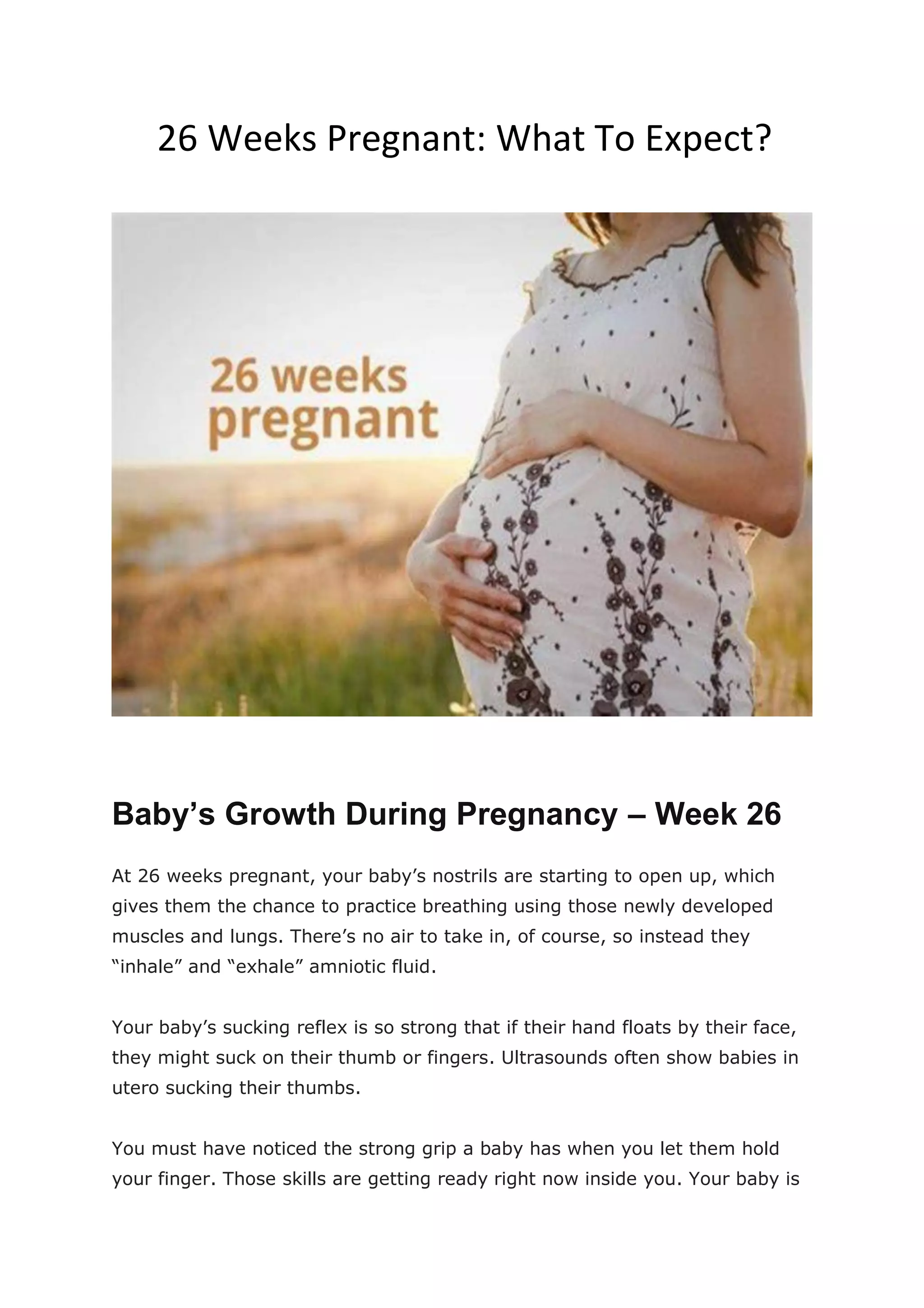 26 weeks pregnant | PDF