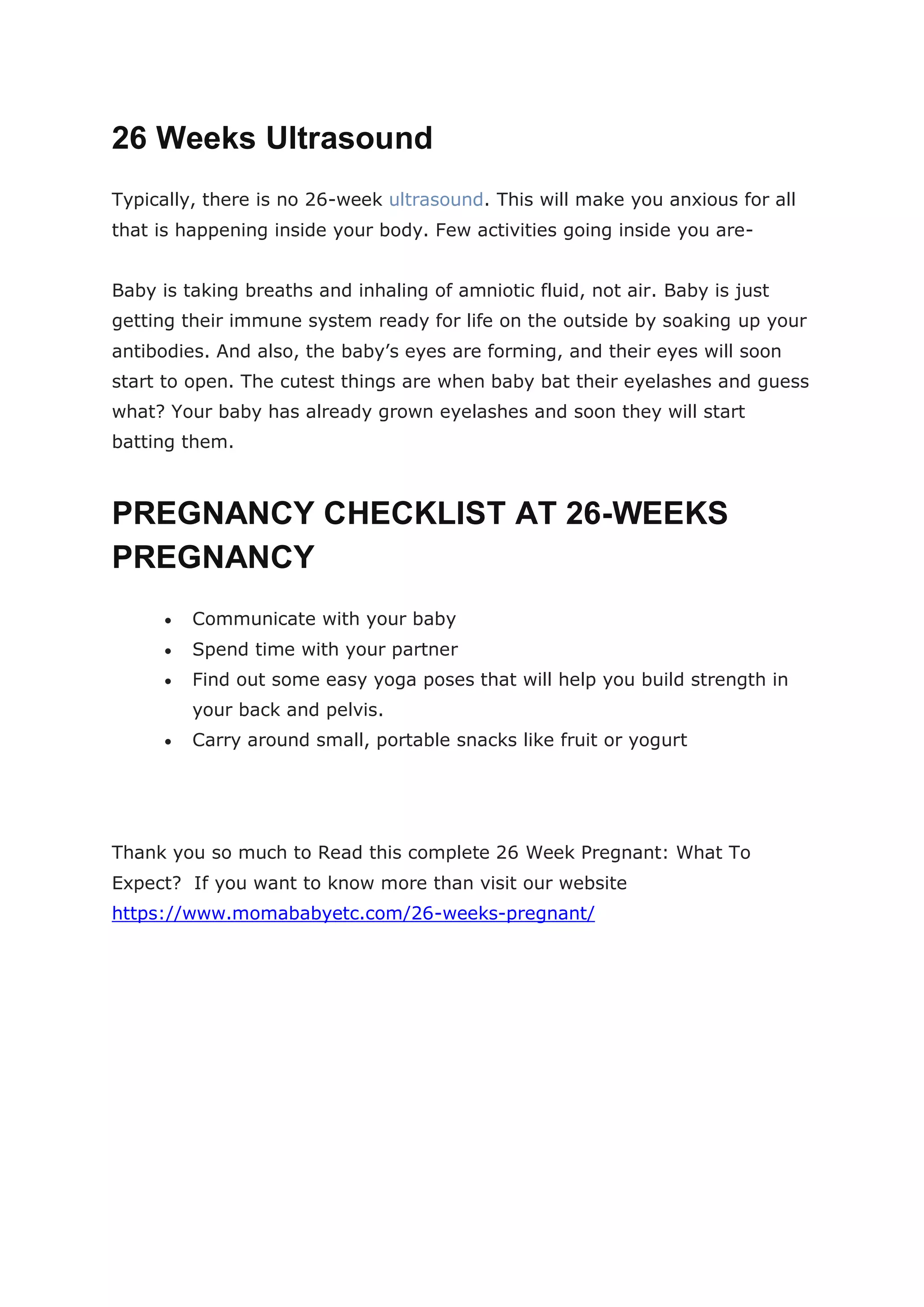 26 weeks pregnant | PDF