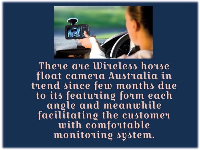 Wireless Horse Float Camera with Monitor System | PPTX
