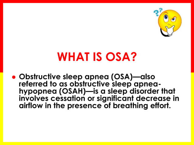 Obstructive Sleep Apnea Diagnostic Considerations | PPT