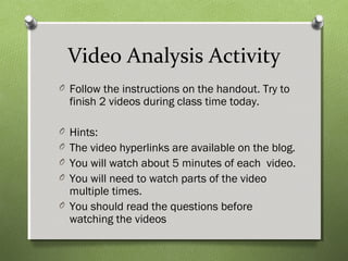 27. conversation starters, interview analysis activity | PPT
