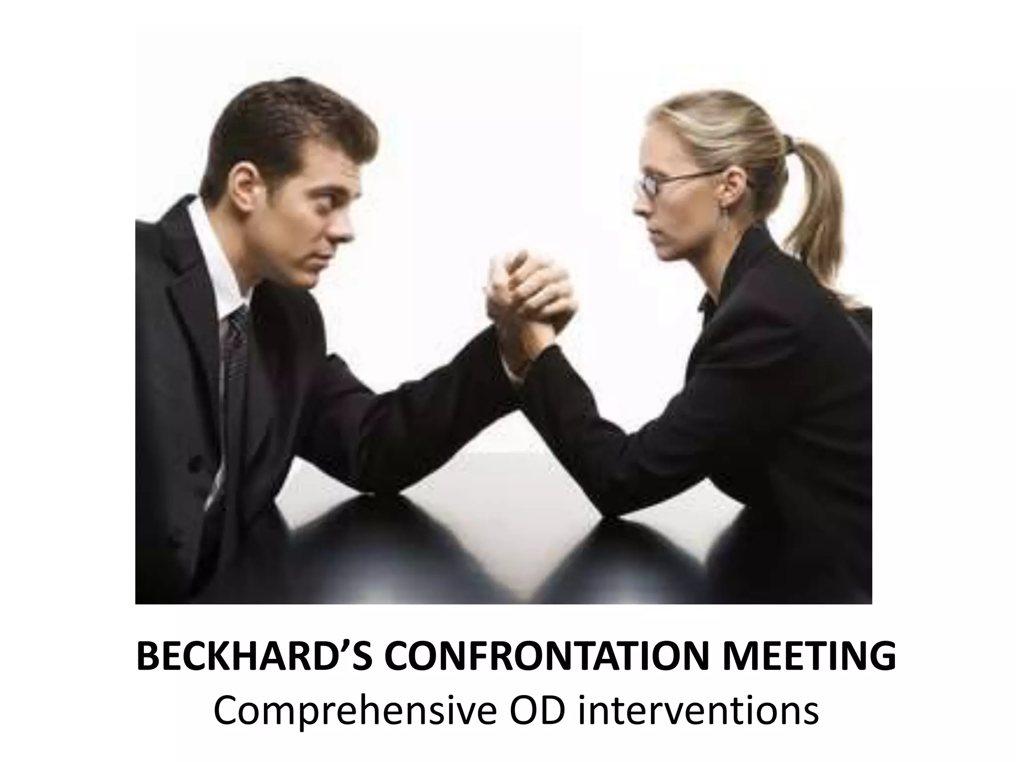 Beckhards confrontation meeting - comprehensive OD interventions ...