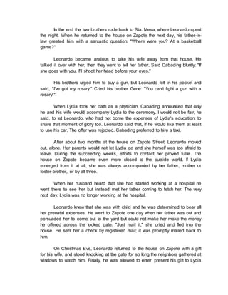 The House on Zapote Street | DOCX