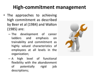 Approaches to strategic hrm - high-commitment management - strategic ...