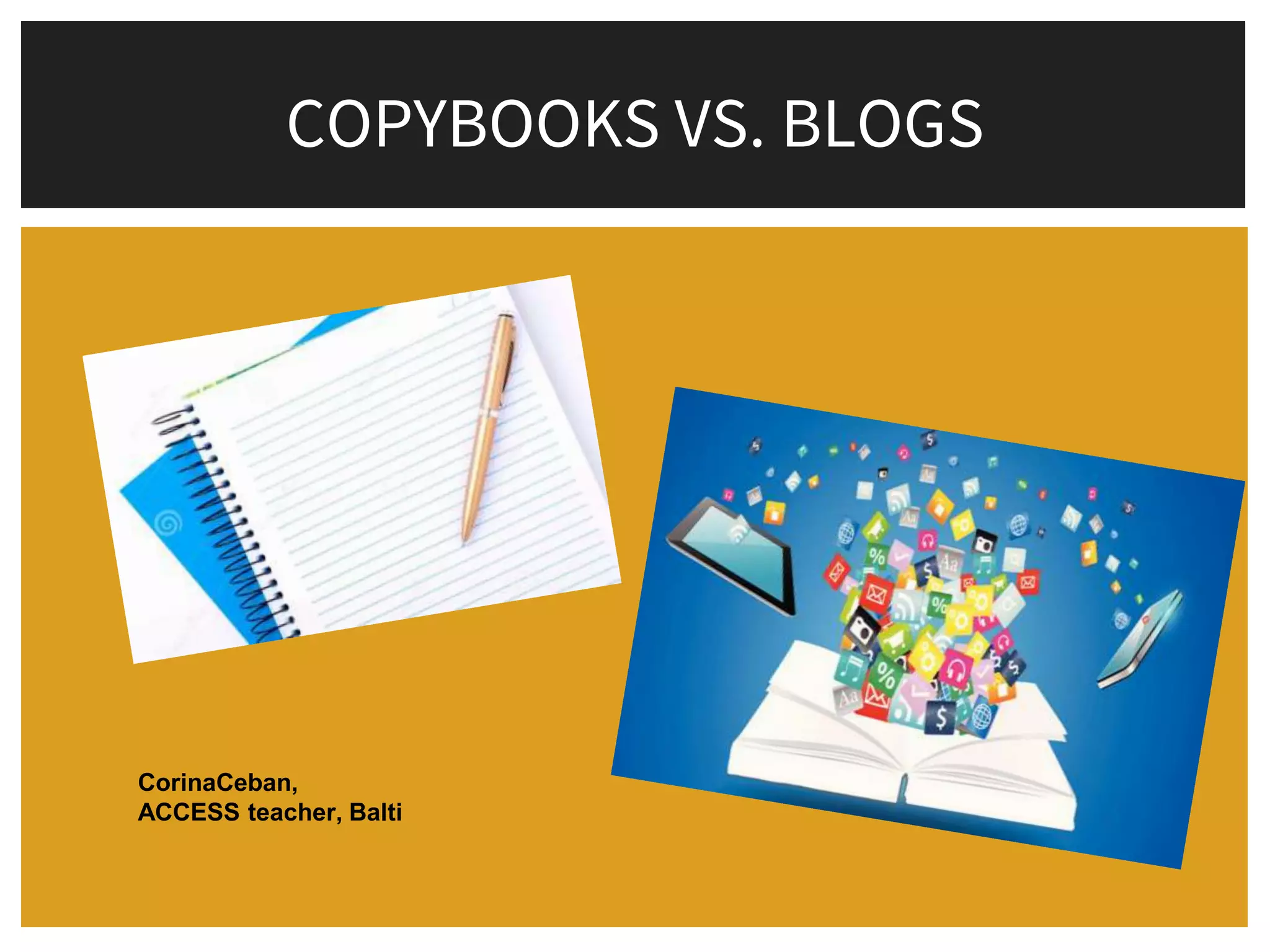 Copybook vs Blog | PPTX