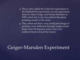 The Nuclear Atom | PPTX