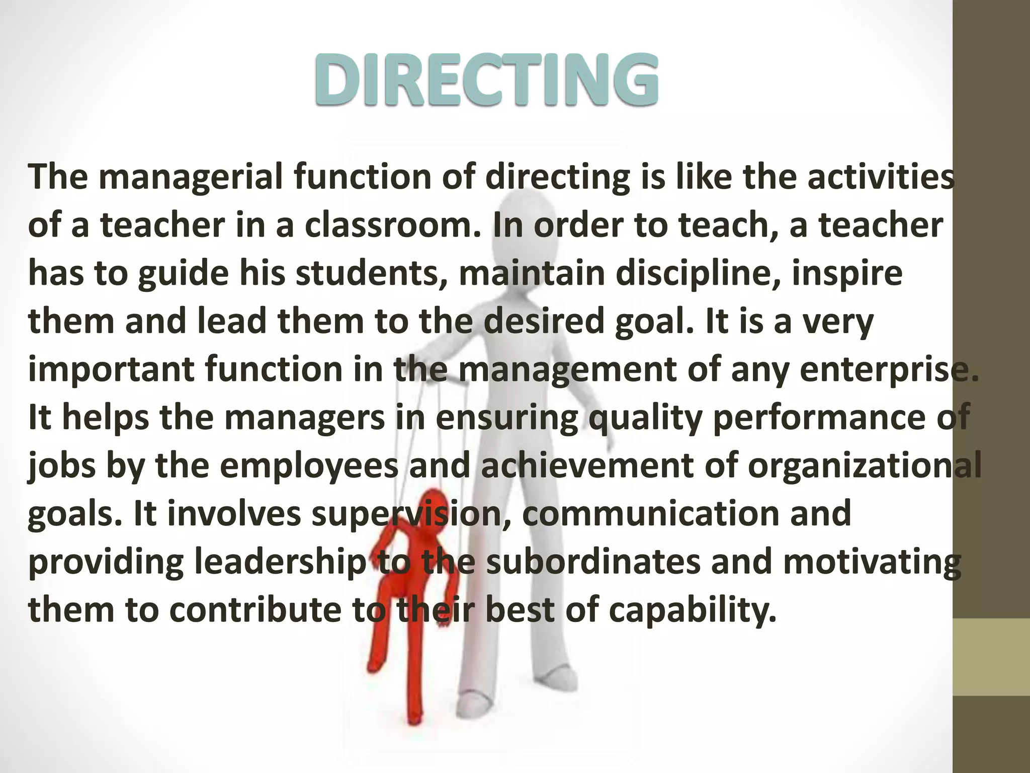 27. nature of directing | PPTX