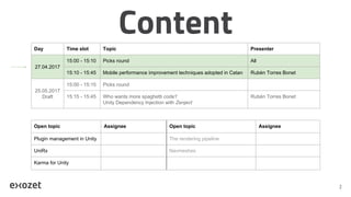 Unity optimization techniques applied in Catan Universe | PDF