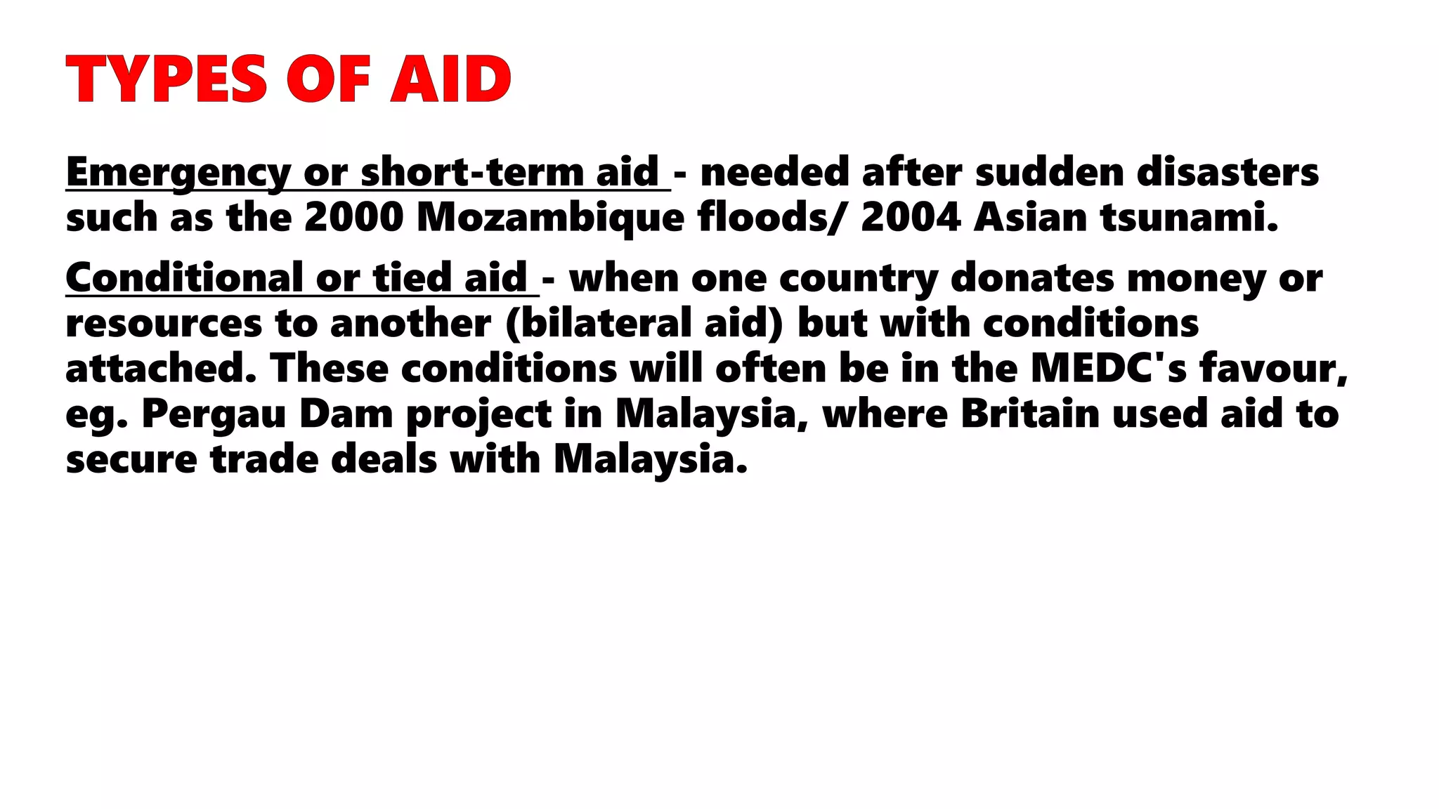 GEOGRAPHY IGCSE: AID | PPTX