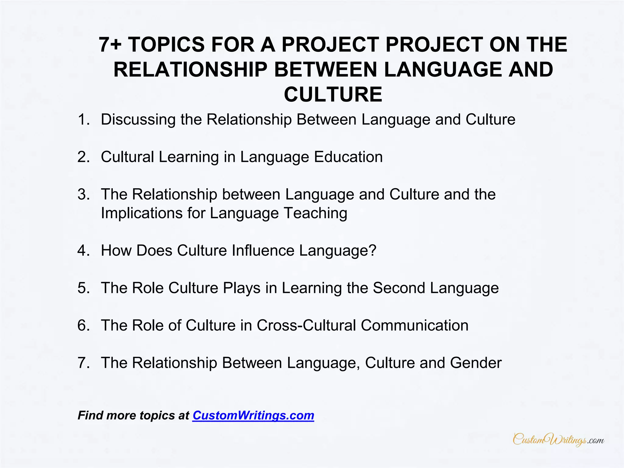 COMPLETE GUIDE ON HOW TO PREPARE A PROJECT ON THE RELATIONSHIP BETWEEN ...