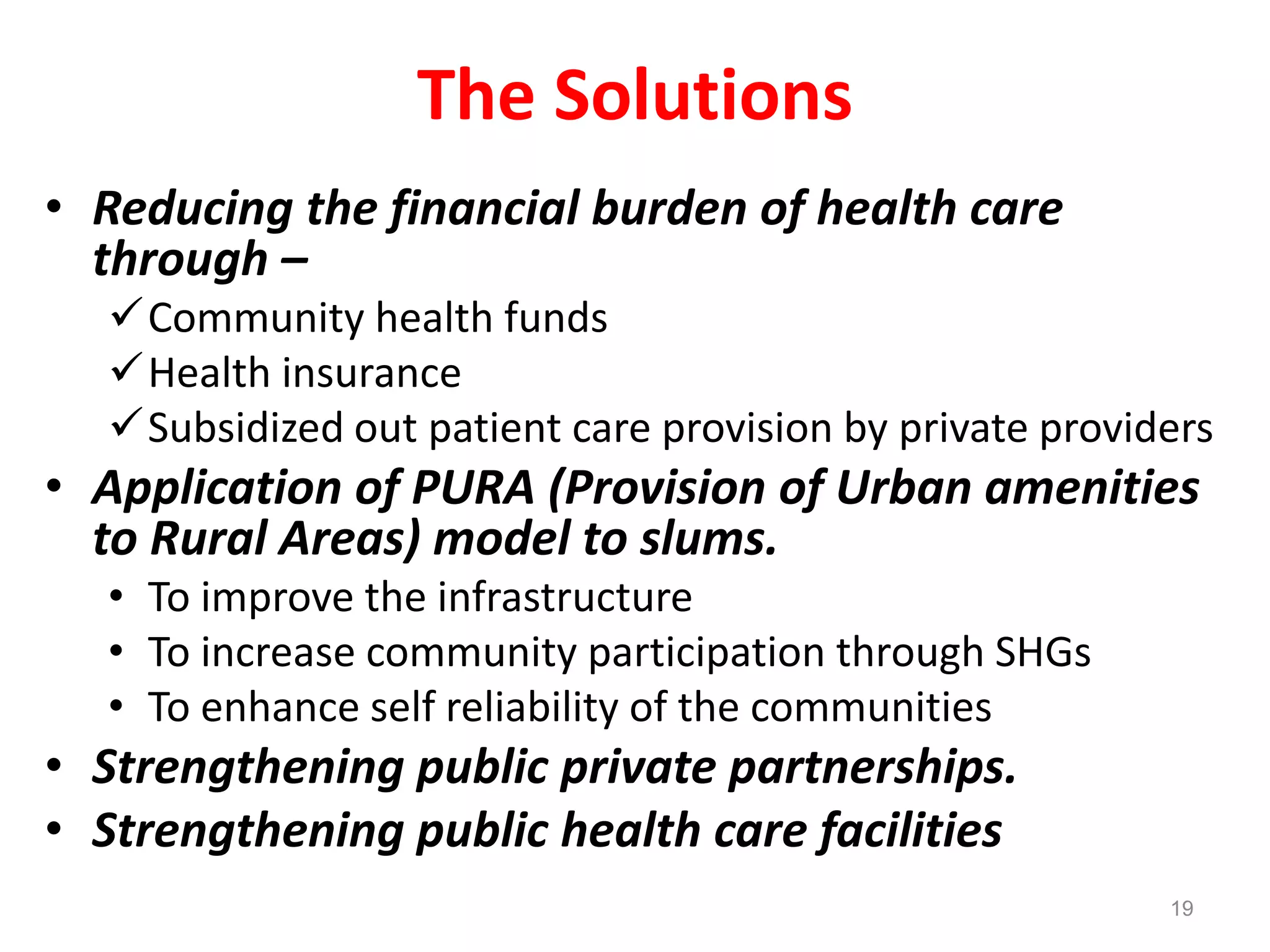 Urban Health Issues in India | PPTX