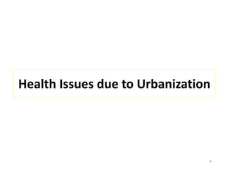 Urban Health Issues in India | PPTX