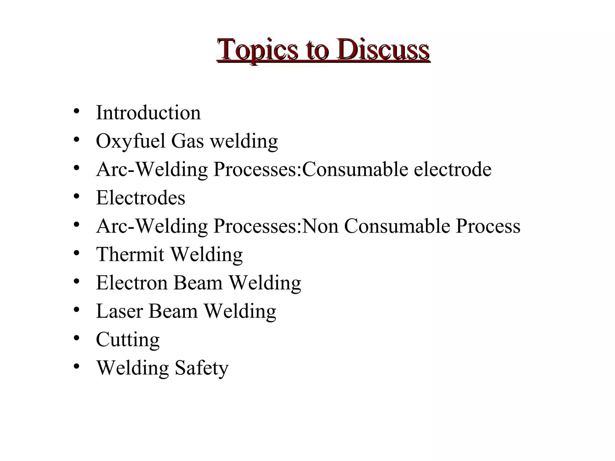 FUSION WELDING PROCESS | PPT