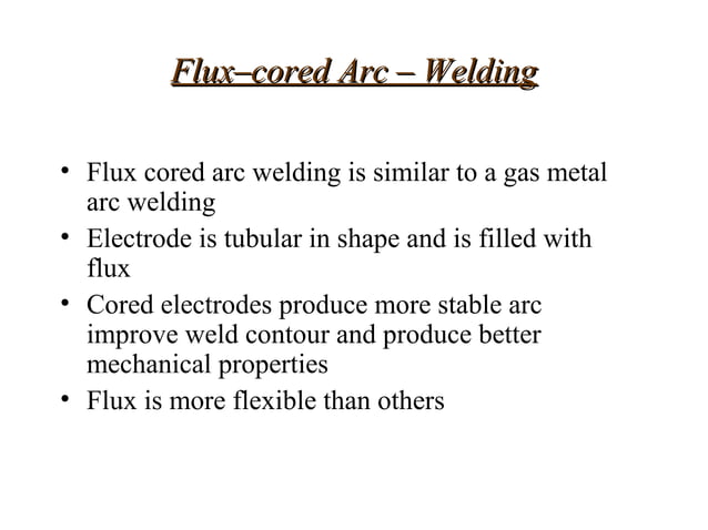 FUSION WELDING PROCESS | PPT