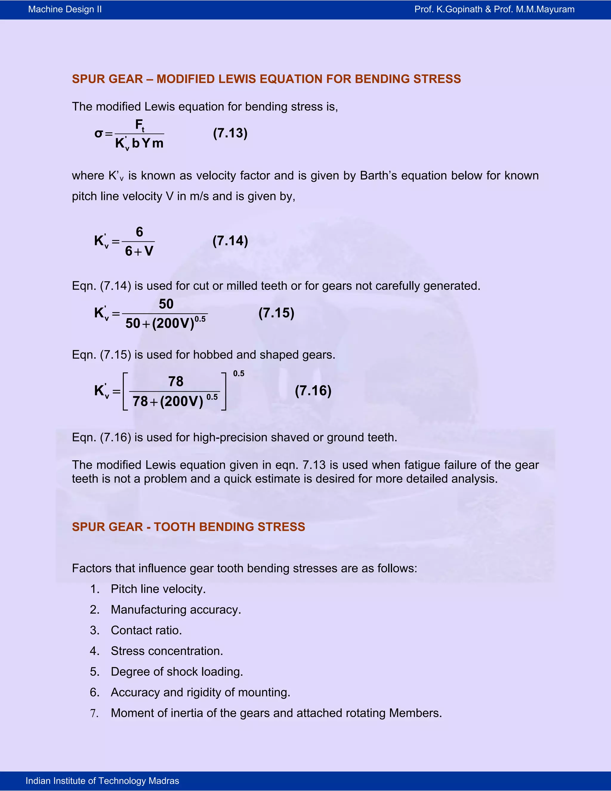 spur gear design | PDF