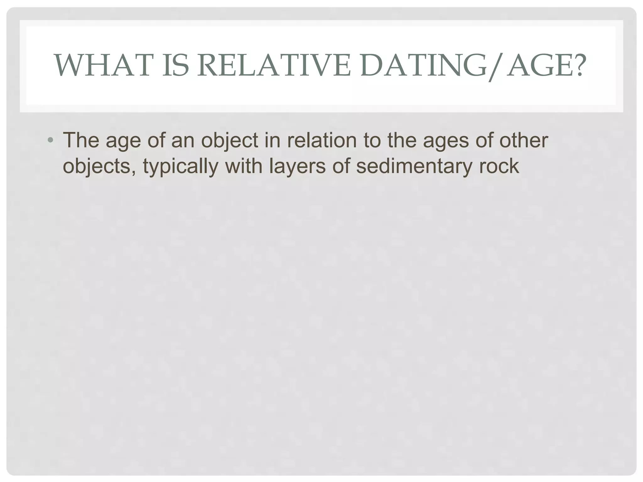 27. Relative Dating Notes | PPTX
