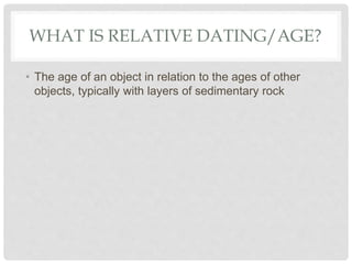 27. Relative Dating Notes | PPTX