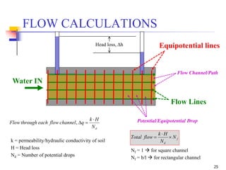 Geotechnical Engineering-I [Lec #27: Flow Nets] | PPSX
