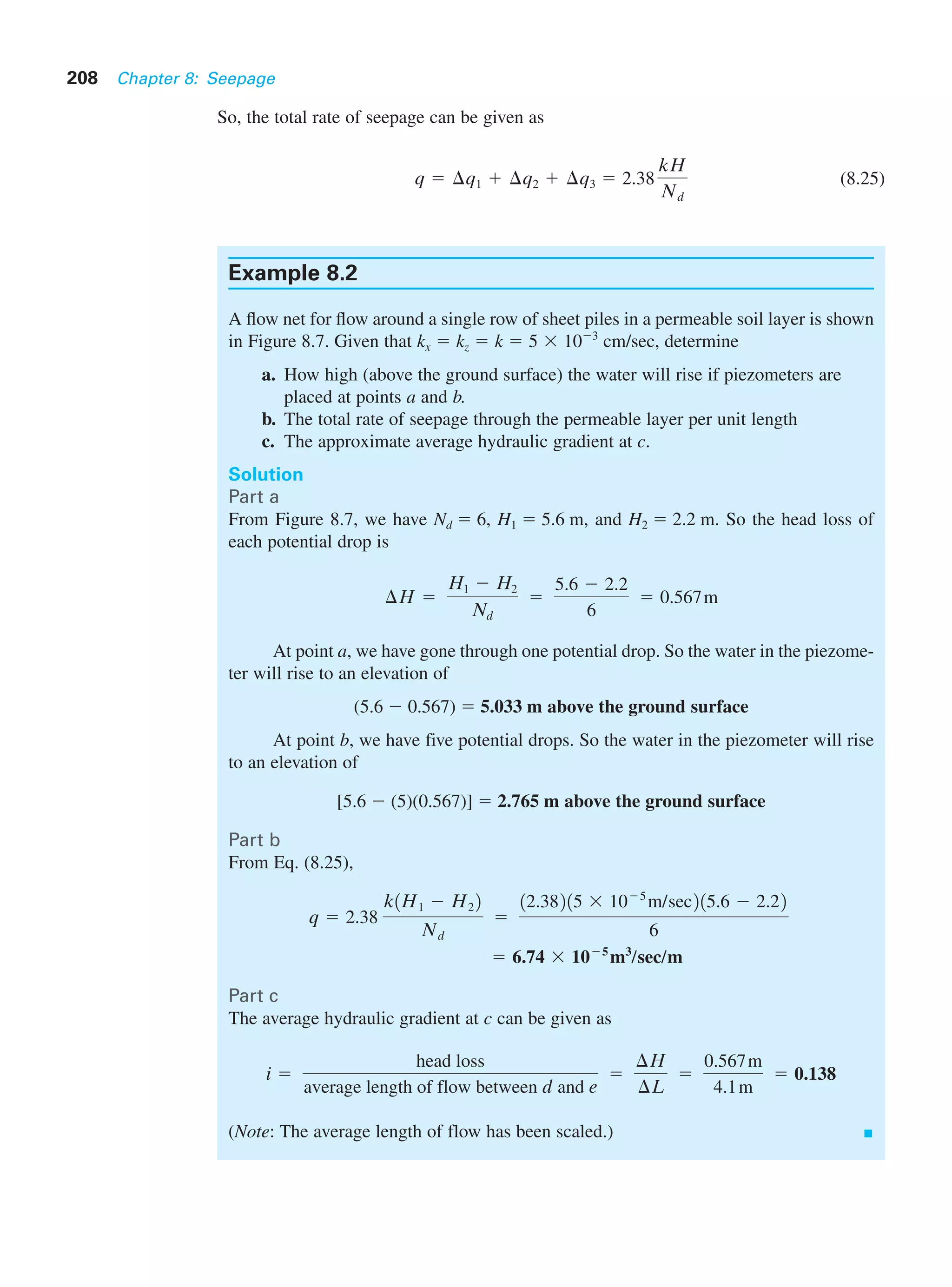 Geotechnical Engineering-I [Lec #27A: Flow Calculation From Flow Nets] | PDF