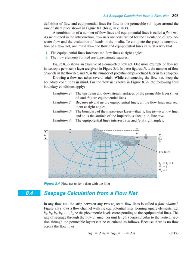 Geotechnical Engineering-I [Lec #27A: Flow Calculation From Flow Nets] | PDF | Geology | Science