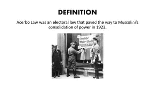 REVISION IGCSE CAMBRIDGE HISTORY: ACERBO LAW | PPTX