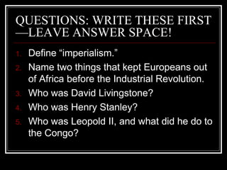 27.1 the scramble for africa | PPT