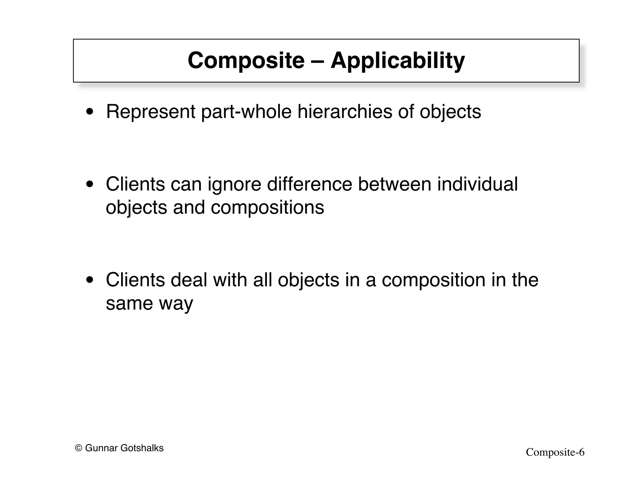 Structure-Composite Structure deign pattern model fact | PPT