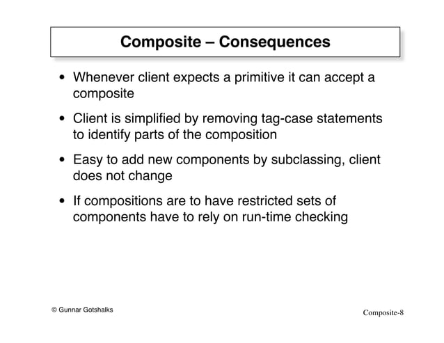 Structure-Composite Structure deign pattern model fact | PPT