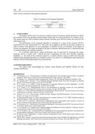 Improved Algorithm for Pathological and Normal Voices Identification | PDF