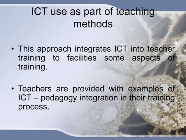Computers in Education - Integrating ICTs in teacher training | PPSX