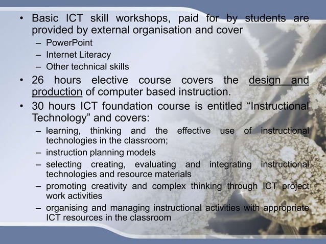 Computers in Education - Integrating ICTs in teacher training | PPSX