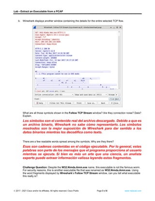 27.2.10 lab extract an executable from a pcap | PDF