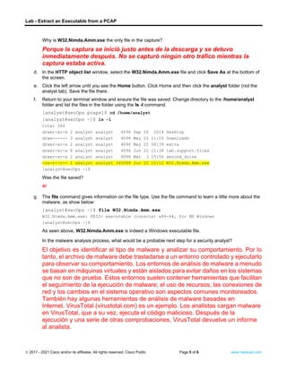 27.2.10 lab extract an executable from a pcap | PDF