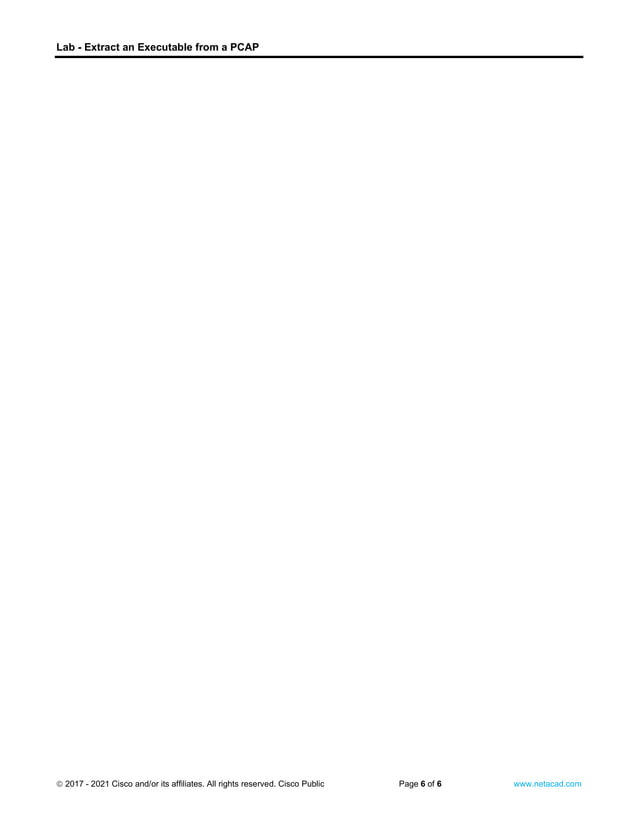 27.2.10 lab extract an executable from a pcap | PDF