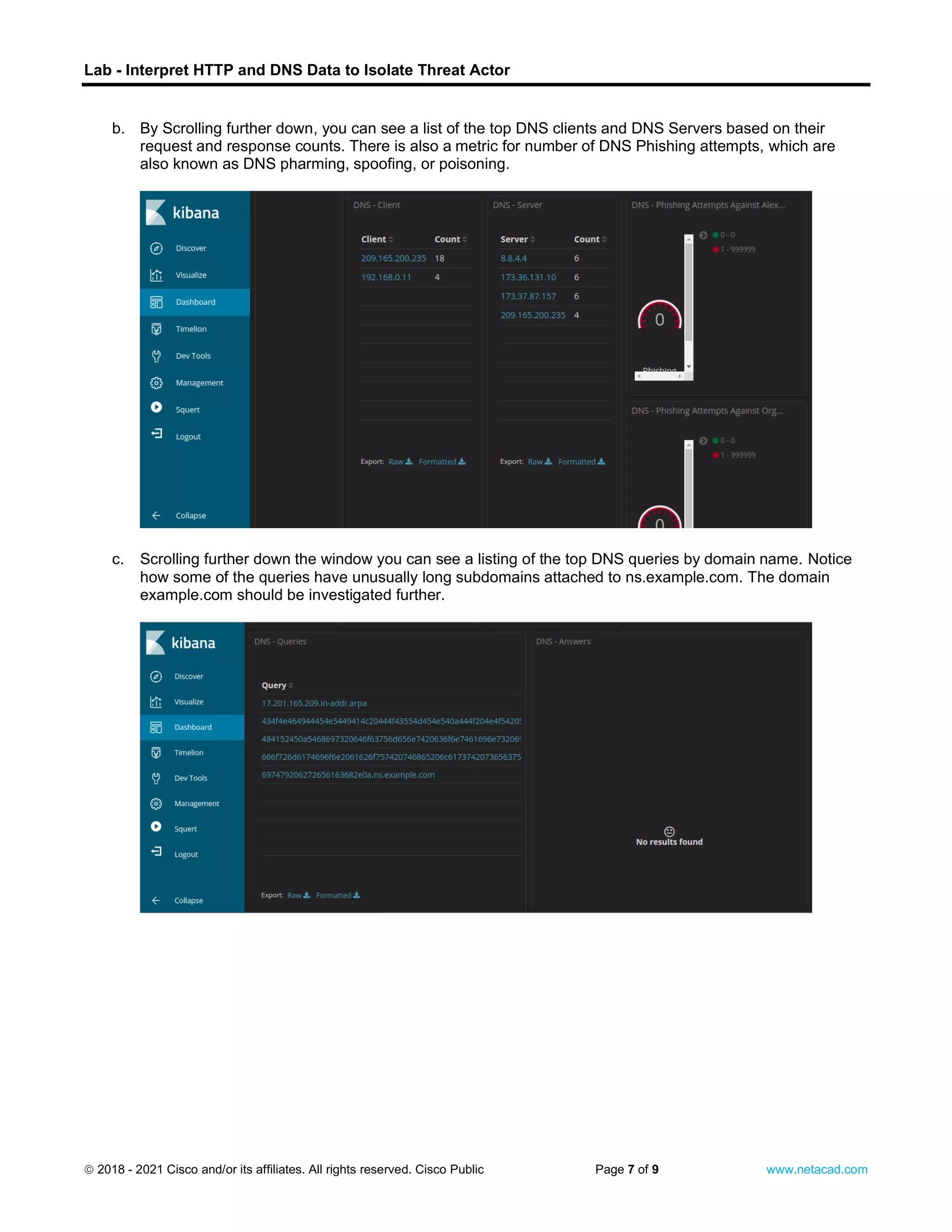 27.2.12 lab interpret http and dns data to isolate threat actor | PDF