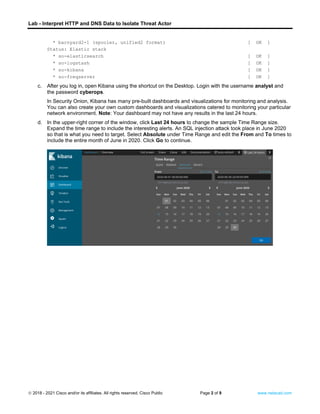 27.2.12 lab interpret http and dns data to isolate threat actor | PDF | Databases | Computer ...