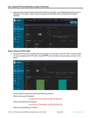 27.2.12 lab interpret http and dns data to isolate threat actor | PDF | Databases | Computer ...
