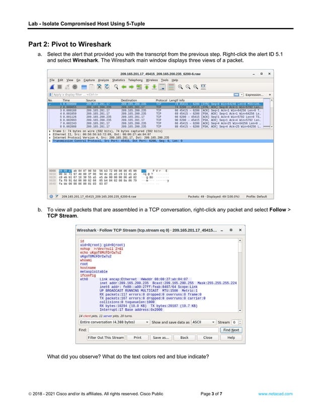 27.2.14 lab isolate compromised host using 5-tuple | PDF | Operating Systems | Computer Software ...