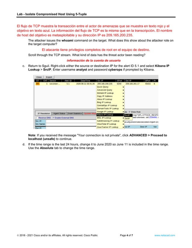 27.2.14 lab isolate compromised host using 5-tuple | PDF | Operating Systems | Computer Software ...
