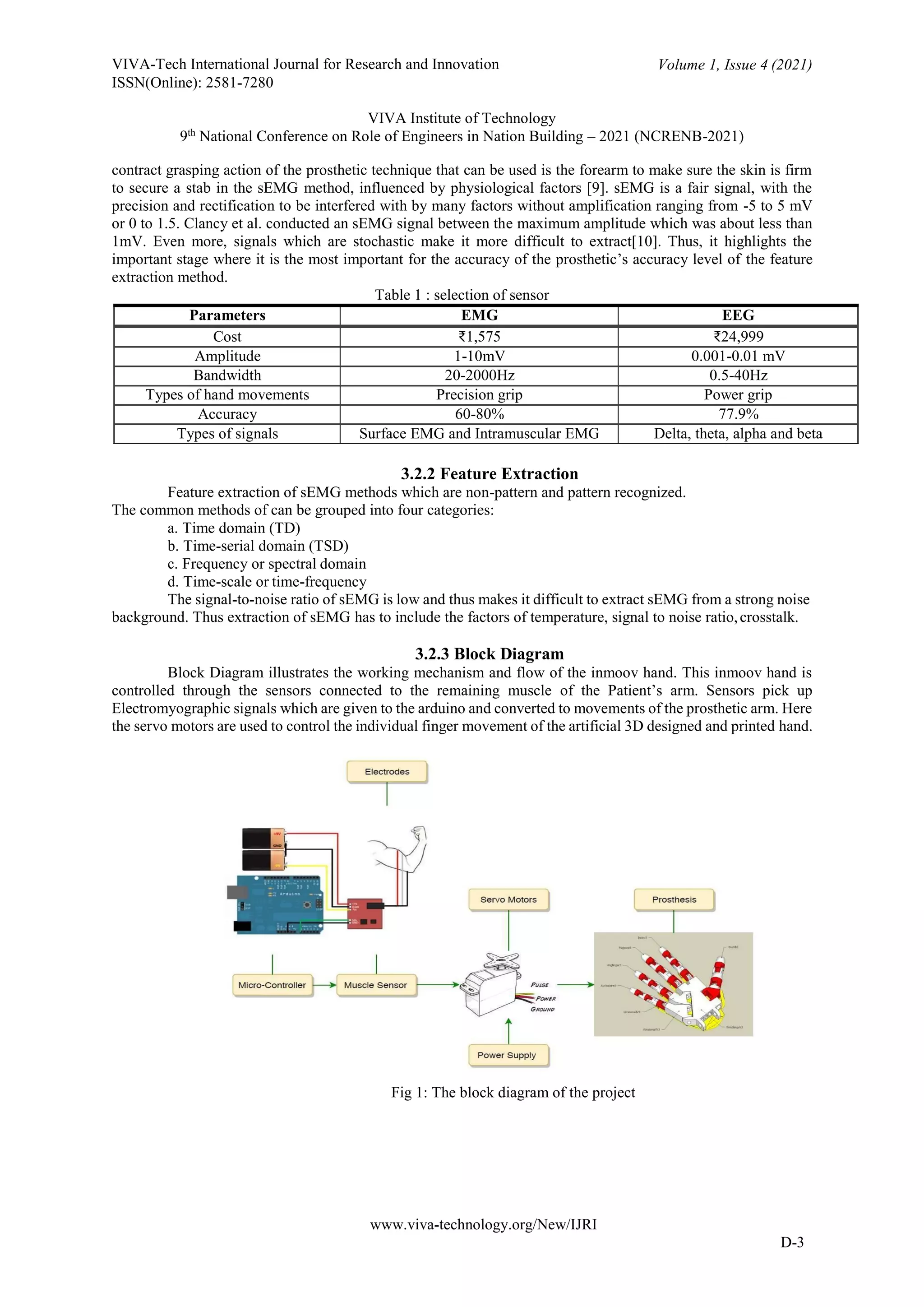 Prosthetic Arm for Amputees | PDF