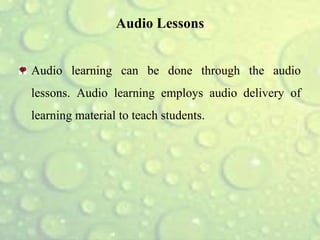 Audio Lessons - R.D.Sivakumar | PPTX