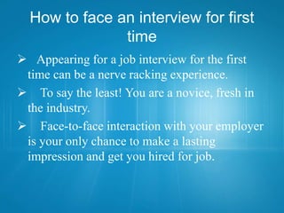 2 & 7.FACE-FACE INTERVIEW.ppsx