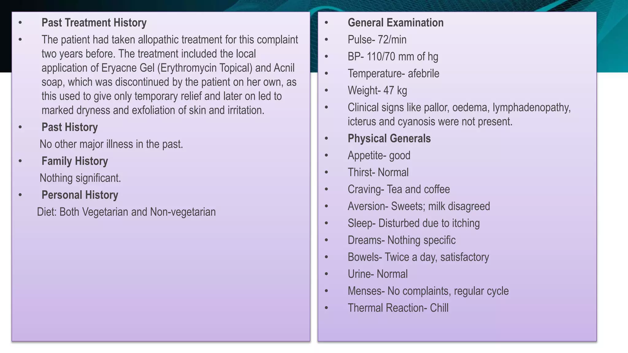 Case of Acne by KENT METHOD | PPTX