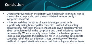 Case of Acne by KENT METHOD | PPTX